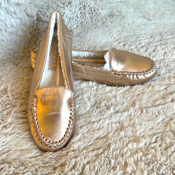 Jack Rogers | Shoes | Soft Metallic Leather Copper Rose Gold Upper ...